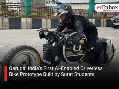 Garuda: India’s First AI-Enabled Driverless Bike Prototype Built by Surat Students